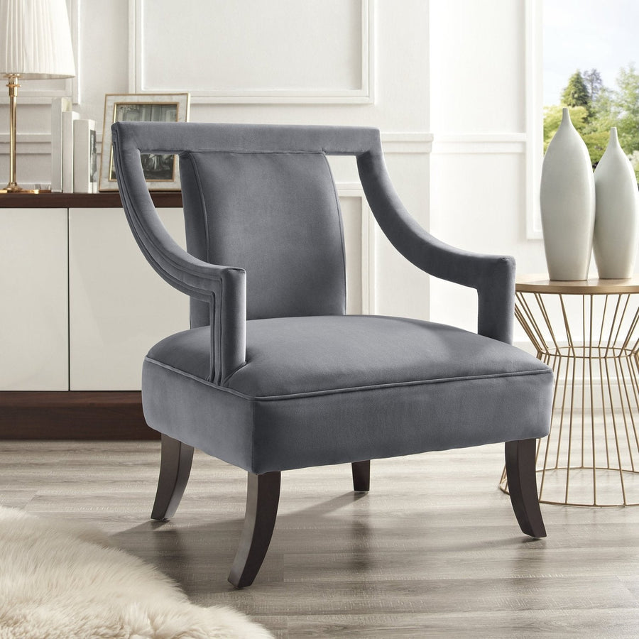 Felicity Contemporary Accent Chair Swoop Arm Square Back for Living ...