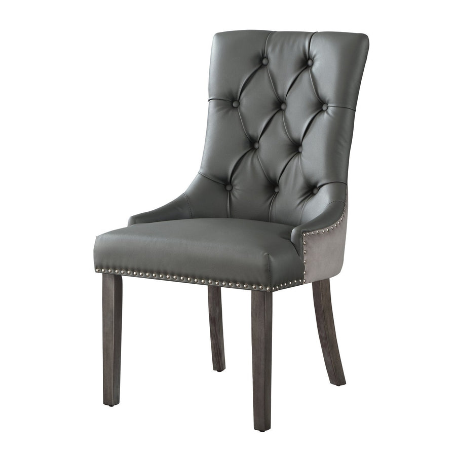 Traditional Dining Chair Button Tufted Armless for Dining Room ...