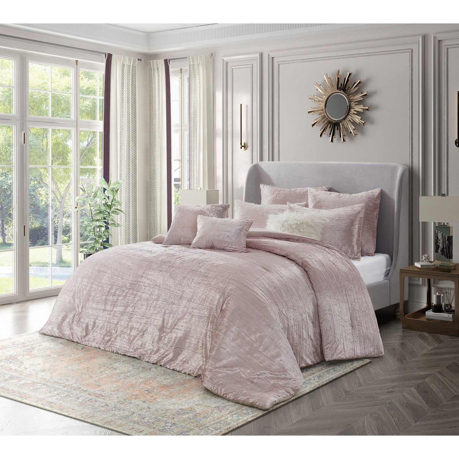 Giavanna Modern Comforter Set 2 Pillow Shams, 2 Euro Shams, 3 ...
