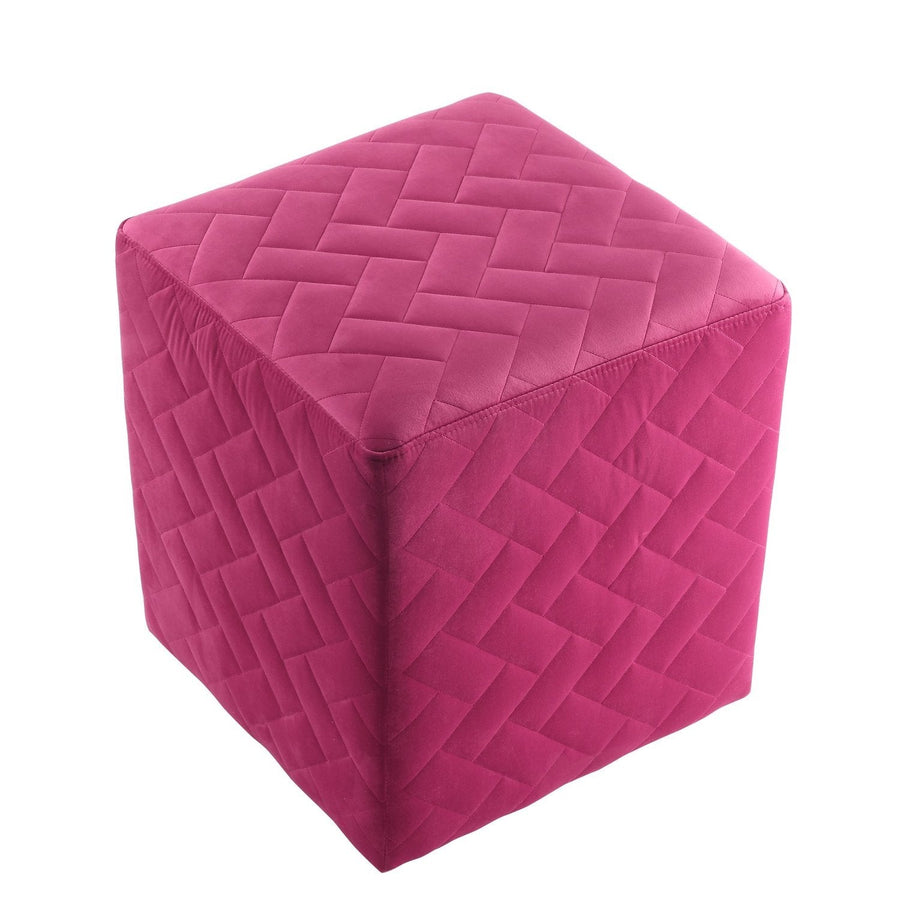 Alexis Modern Ottoman Brick Quilted for Living Room – Inspired Home