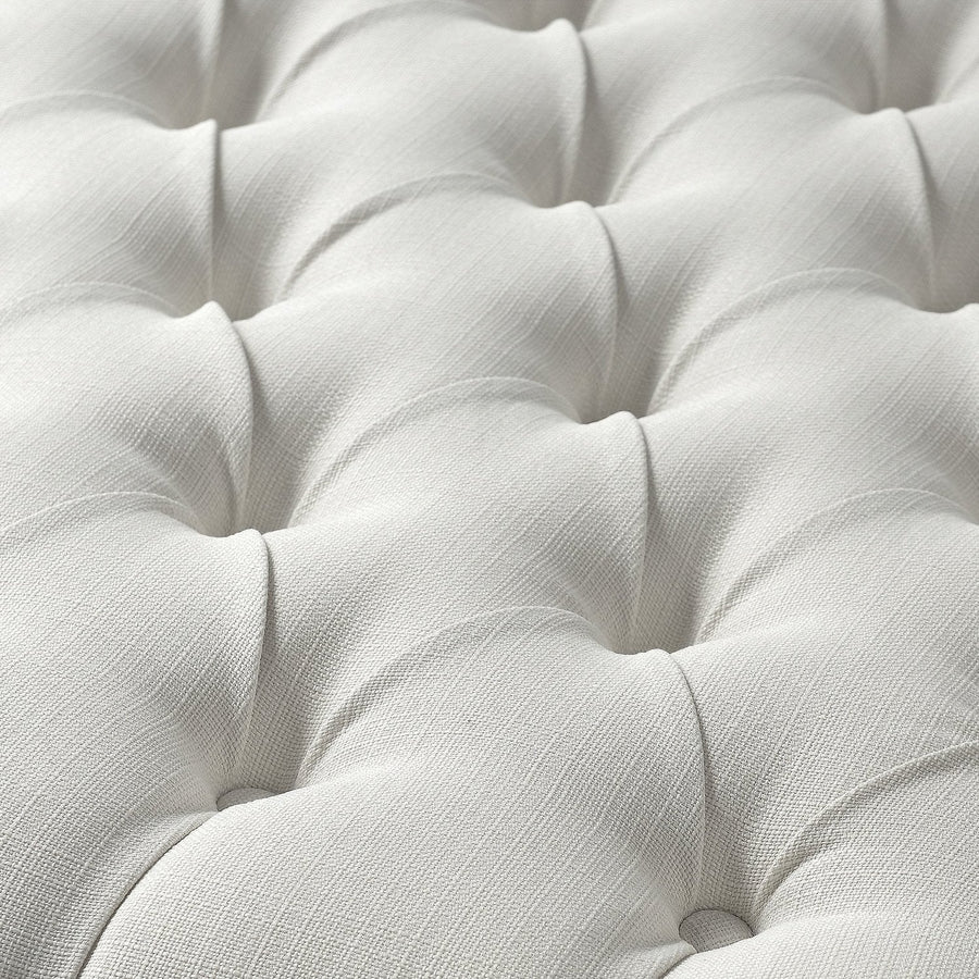 Audrey Modern Ottoman Button Tufted Clear Acrylic Sides for Living Room ...