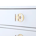 Alienor Modern Side Table 3 Drawers High Gloss Finish for Bedroom ...