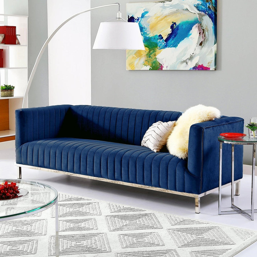 Sean Modern Sofa Tuxedo Line Stitch Tufted for Living Room – Inspired Home