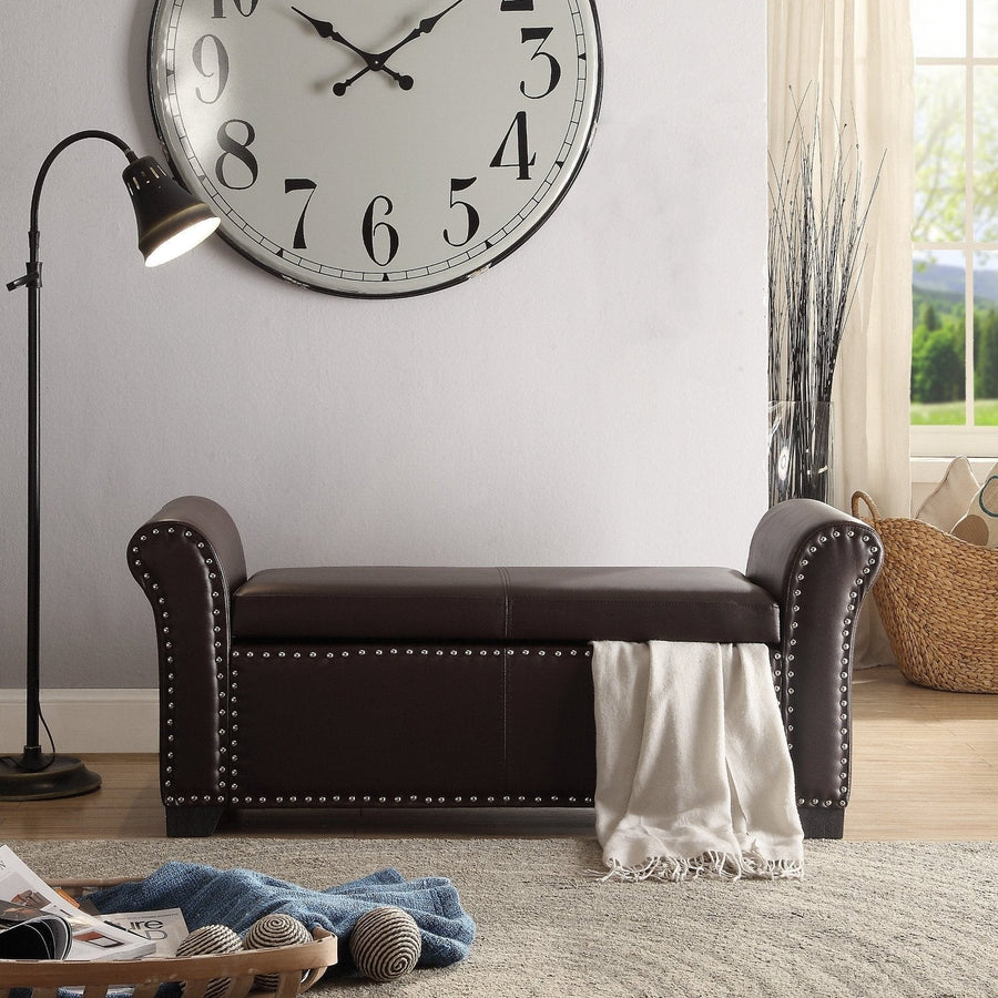 Noah Modern Bench Nailhead Trim for Bedroom – Inspired Home